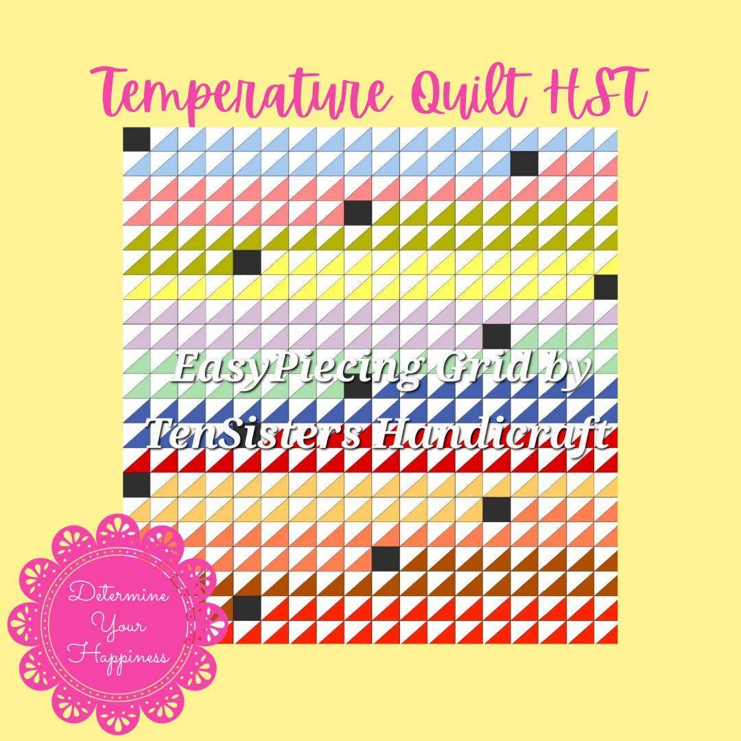 FREE Temperature HST Quilt Pattern With Purchase 3 Easypiecing Grid ...
