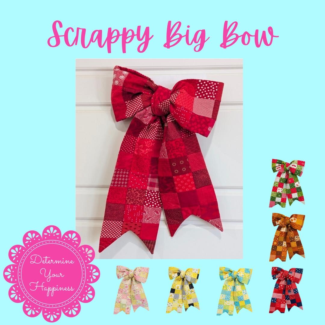 Two Scrappy Big Bow- 3 Border Panels Kit by Ten Sisters Handicraft ...