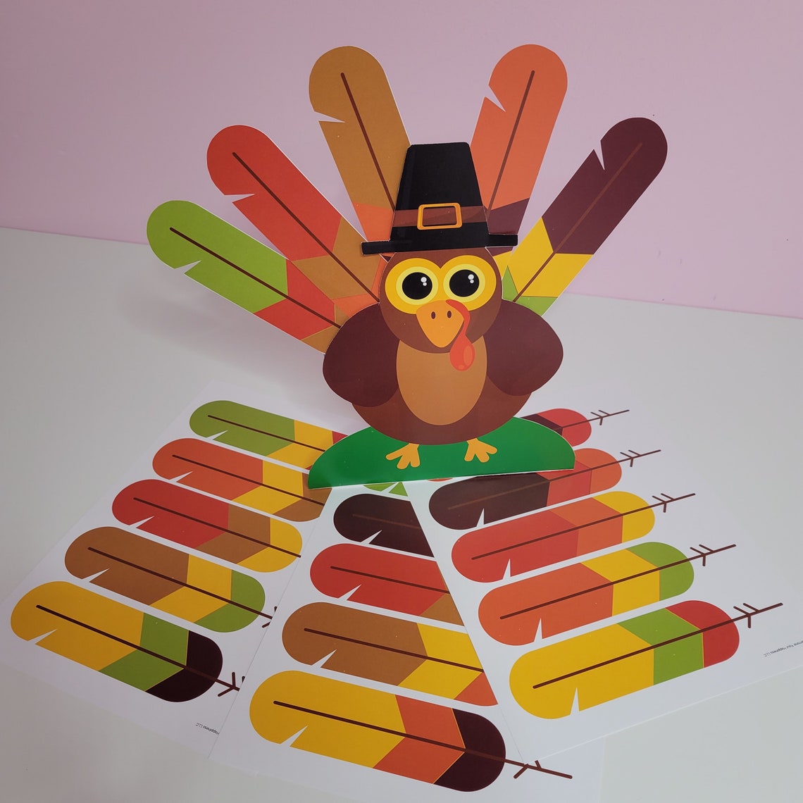 Printable Thankful Turkey for Teaching Gratitude - Etsy