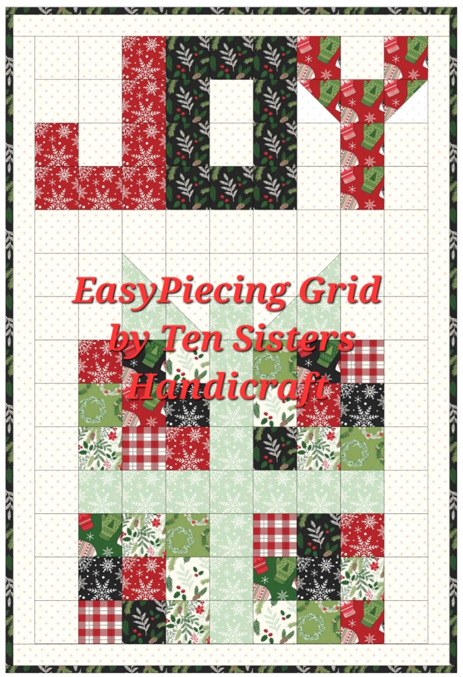 FREE Joyful Gift 1-panel Pattern With Purchase Easypiecing Grid From ...