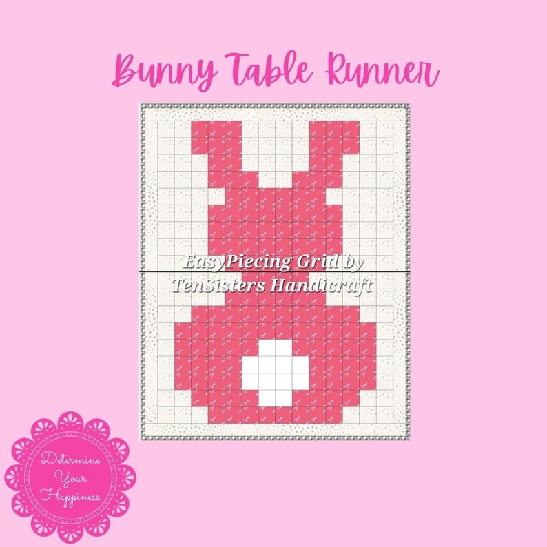 FREE Bunny Pattern 2 Panel With Purchase Easypiecing Grid From Ten ...