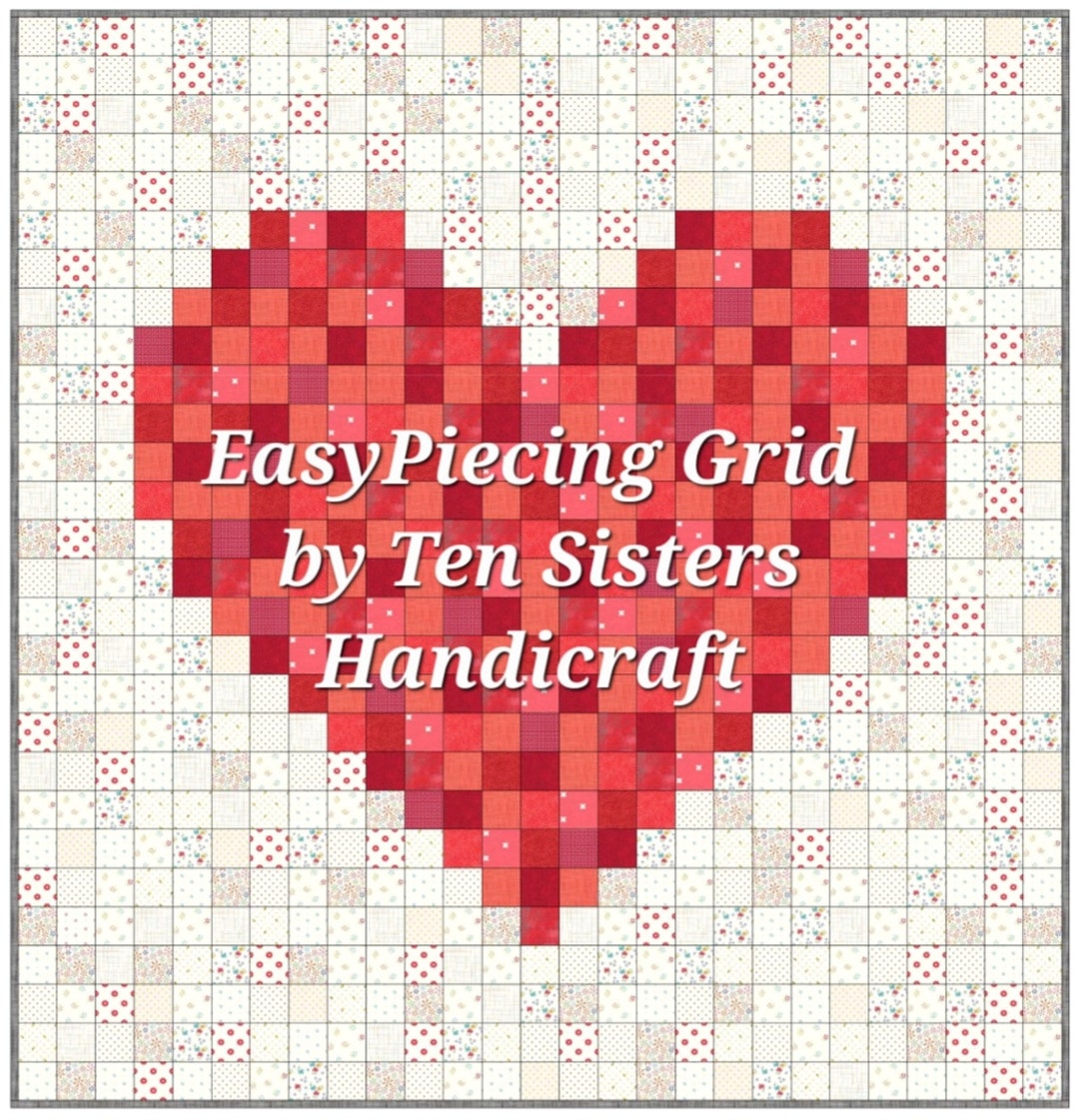 FREE Sweetheart Quilt 6-panel Pattern W/ Purchase Easypiecing Grid From ...