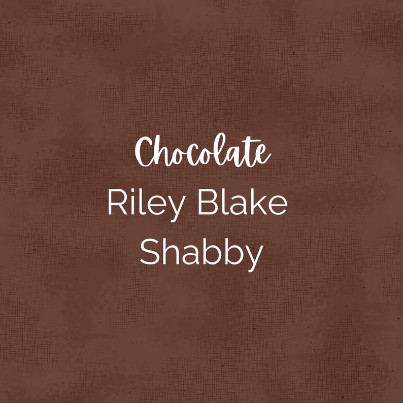 Shabby/chocolate Brown/riley Blake Basics - Etsy