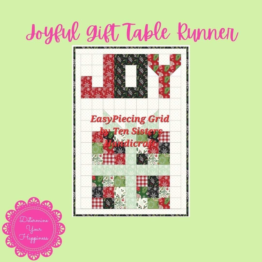 FREE Joyful Gift 1-panel Pattern With Purchase Easypiecing Grid From ...