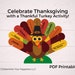 Printable Thankful Turkey for Teaching Gratitude - Etsy