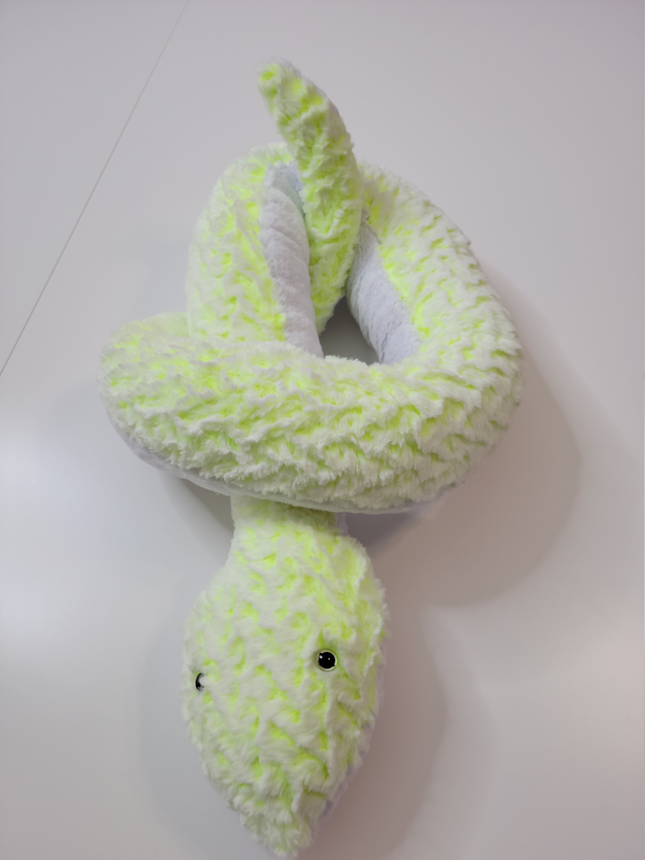 Neon Yellow Snake MINKY Stuffie | Plush Snake | Stuffed Animals ...