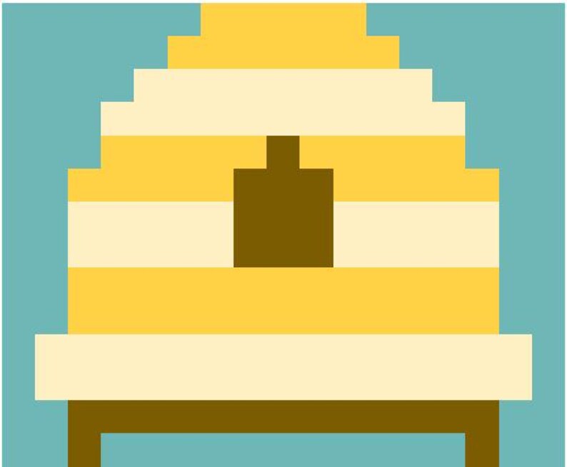Beehive PDF Pattern, Printable Pattern, Instant Download Pattern, Grid ...
