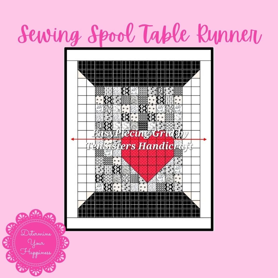 FREE Sewing Spool 2-panel Pattern With Purchase Easypiecing Grid From ...