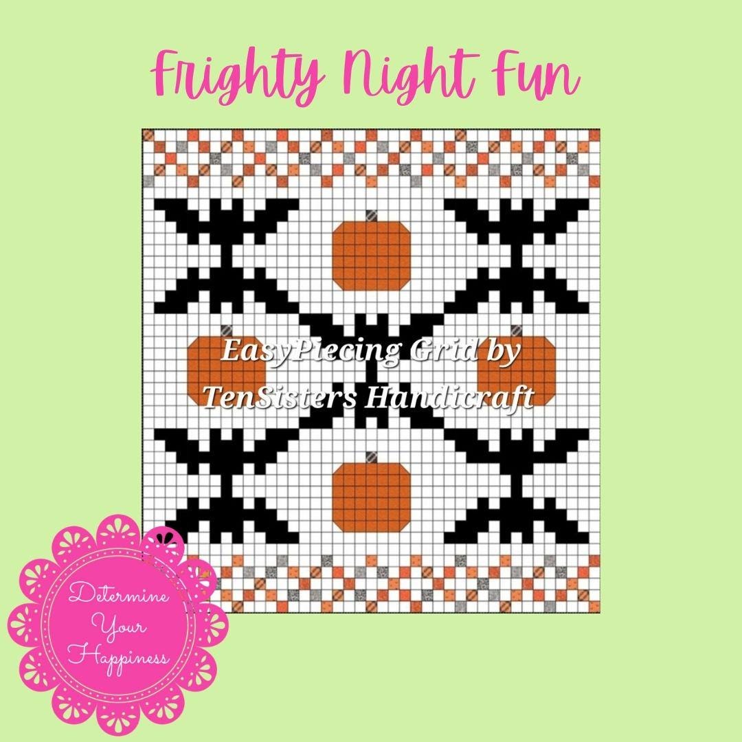 FREE Frighty Night Fun Quilt Pattern With Purchase 14easypiecing Grid ...