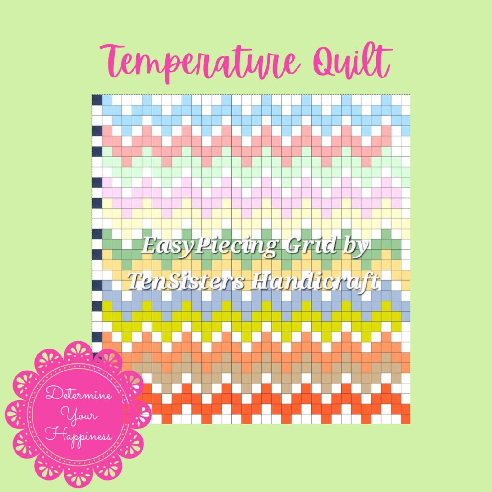 FREE Temperature Quilt Pattern With Purchase Easypiecing Grid From Ten ...