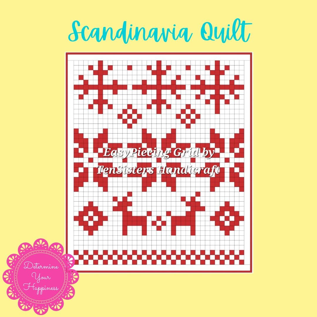 FREE Scandinavia 12 Panel Pattern W/ Purchase Easypiecing Grid From ...