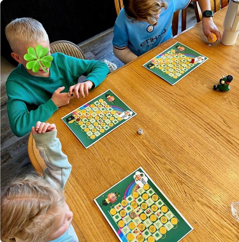 Leprechaun Game Board for St. Patrick's Day PDF - Etsy