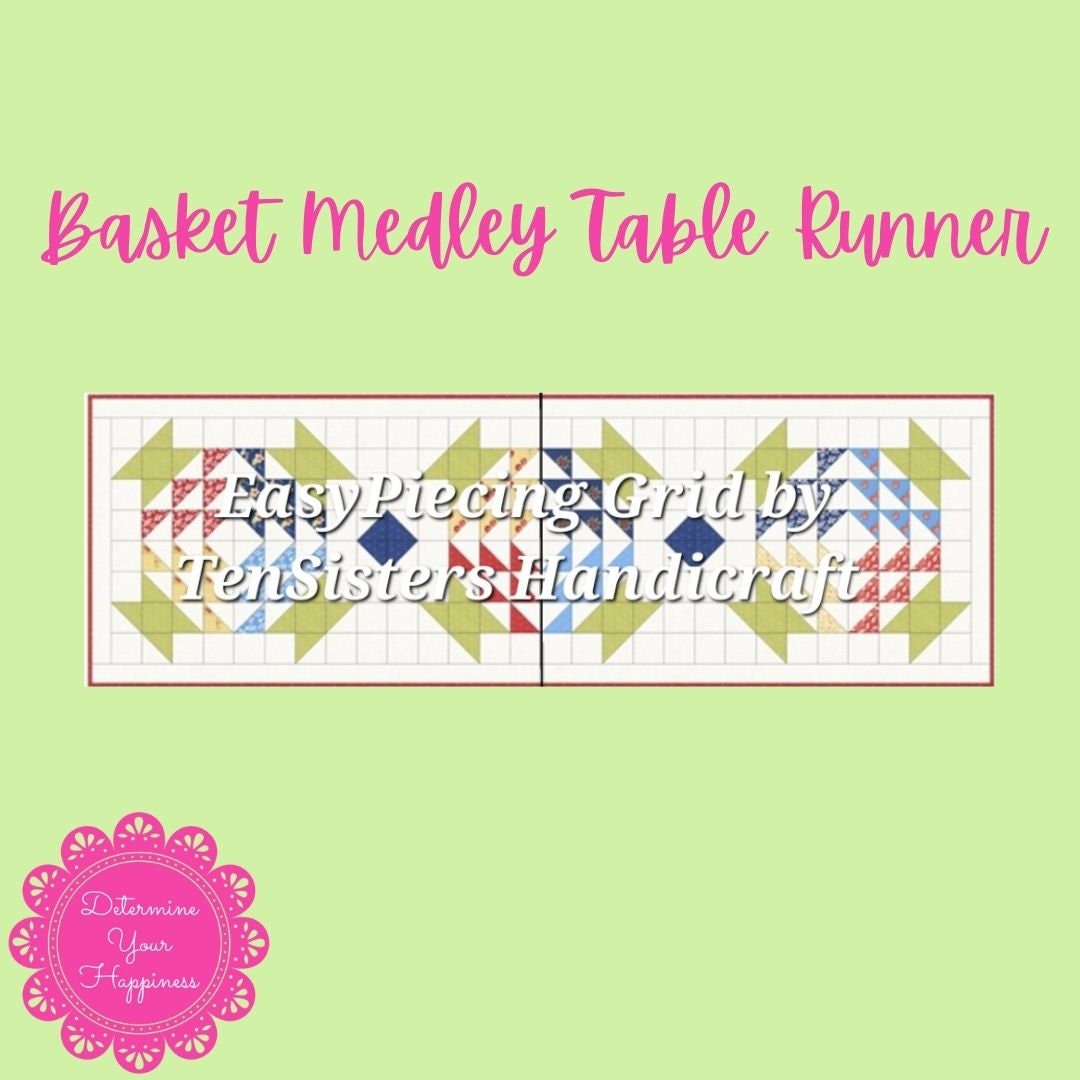 FREE Basket Medley 2 Panel Pattern With Purchase Easypiecing Grid From ...