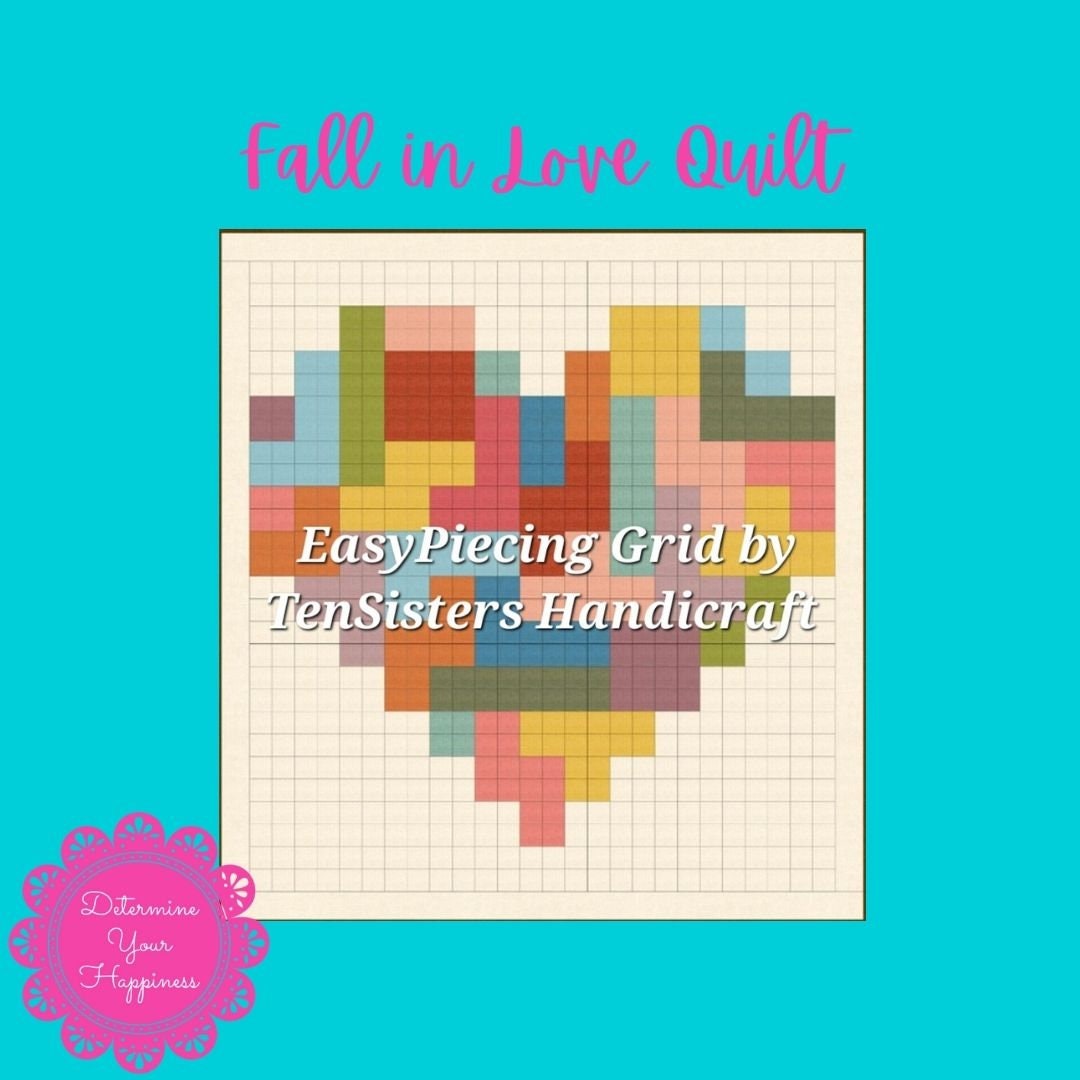 FREE Fall in Love 6 Panel Pattern With Purchase Easypiecing Grid From ...
