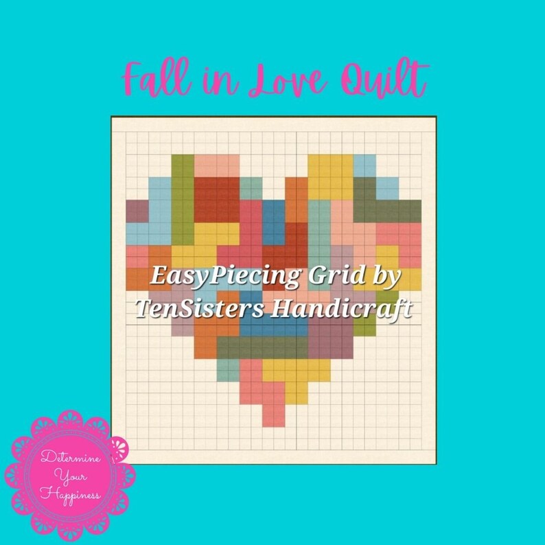 FREE Fall in Love 6 Panel Pattern With Purchase Easypiecing Grid From ...