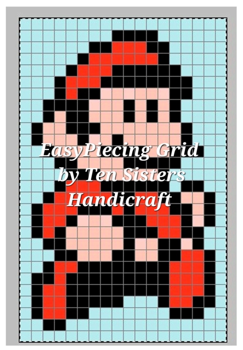 FREE Mario Game Quilt 4-panel Pattern W/ Purchase Easypiecing Grid From ...