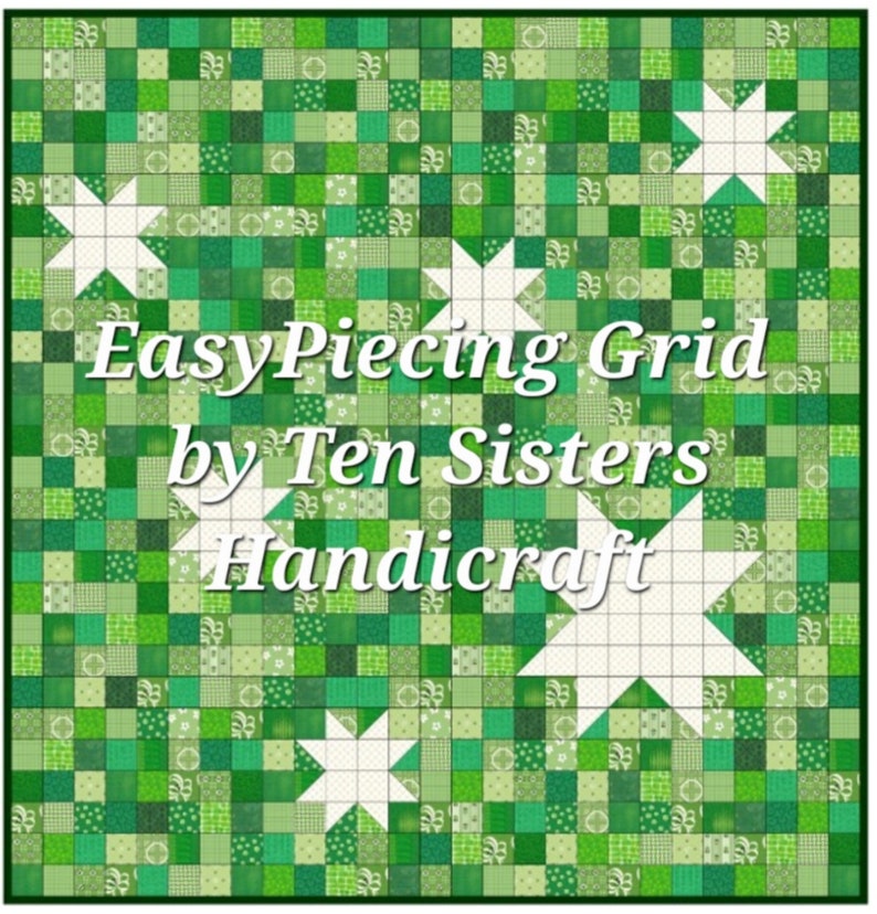 FREE Lucky Stash Stars 6-panel Pattern W/purchase Easypiecing Grid From ...