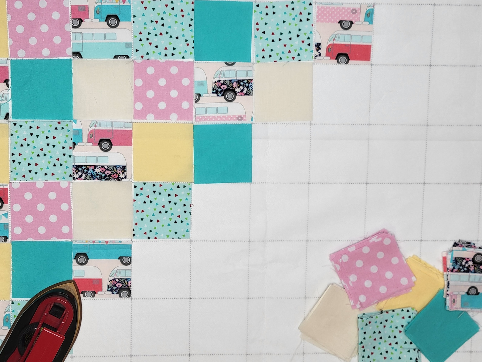 FREE Lucky Stash Stars 6-panel Pattern W/purchase Easypiecing Grid From ...