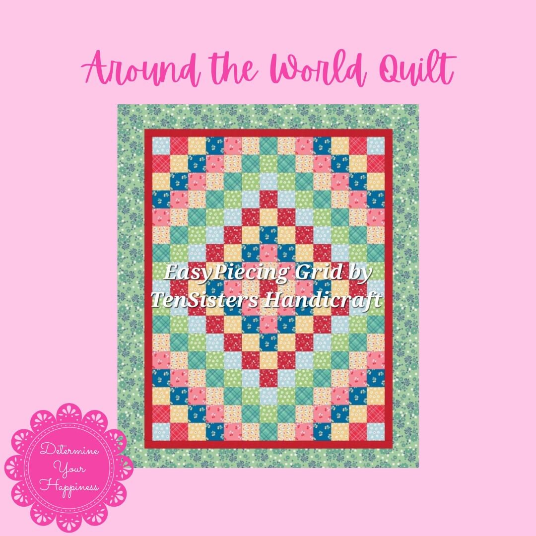 FREE Around the World 2 Panel Pattern With Purchase Easypiecing Grid ...