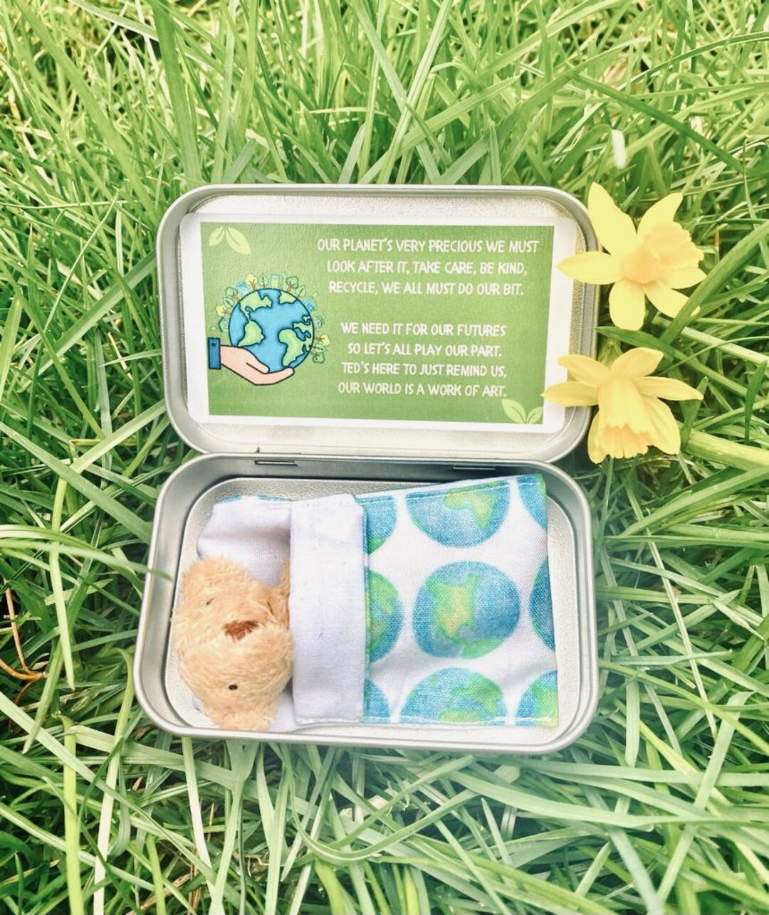 Earth Teddy My Teddy in a Tin TM Environment Environmental Nature Eco ...
