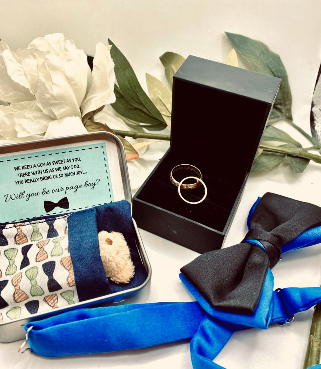 Will You Be My Page Boy Teddy in a Tin Page Boy Proposal Groomsmen ...