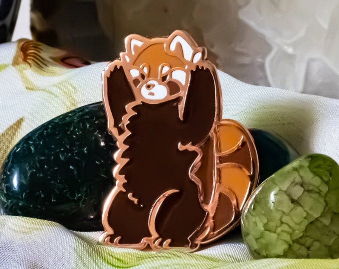 Intimidating Red Panda Hard Enamel Pin - Etsy