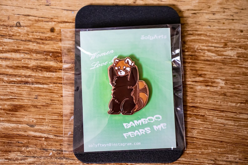 Intimidating Red Panda Hard Enamel Pin - Etsy
