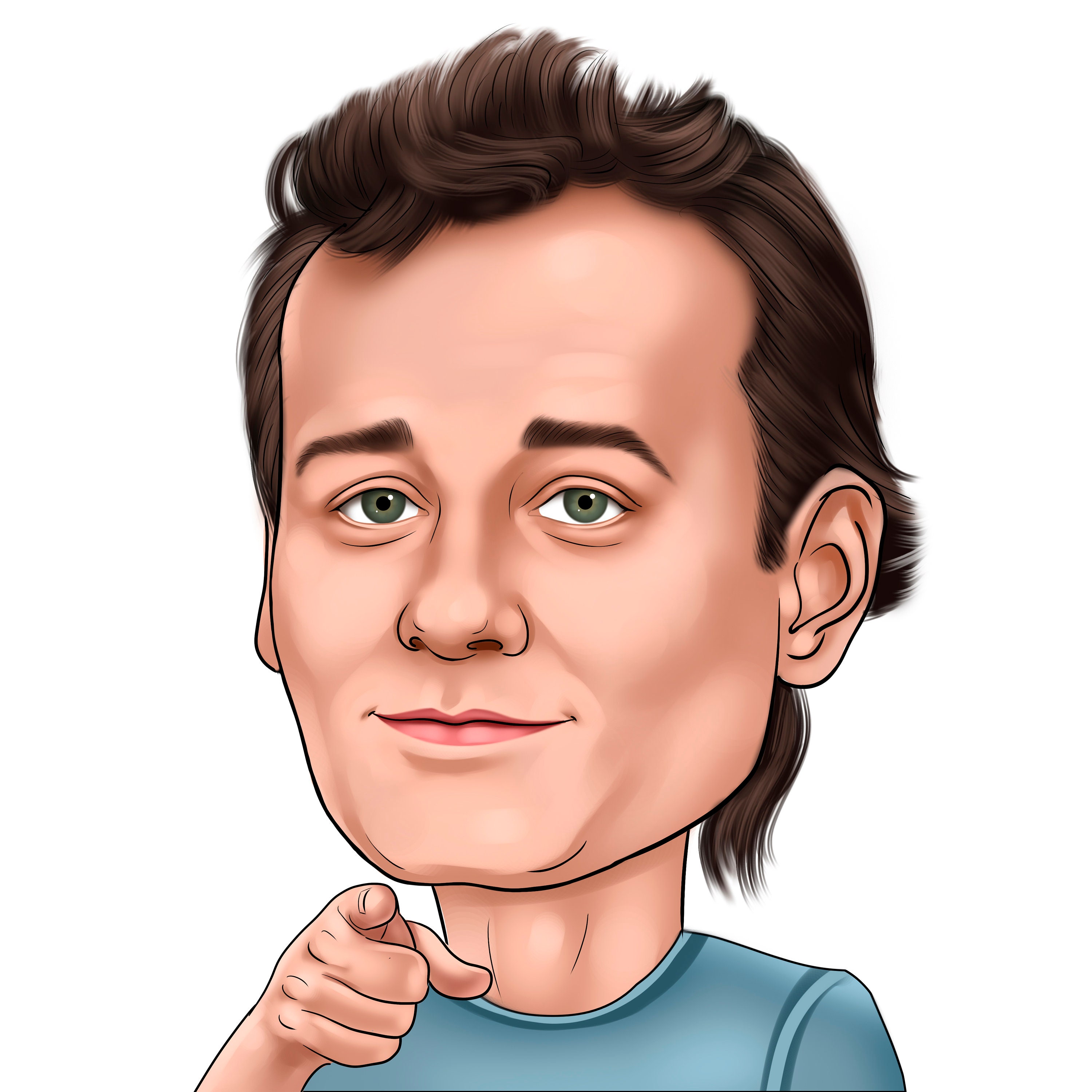 Cartoon Portrait From Your Photo. Caricature Portrait - Etsy