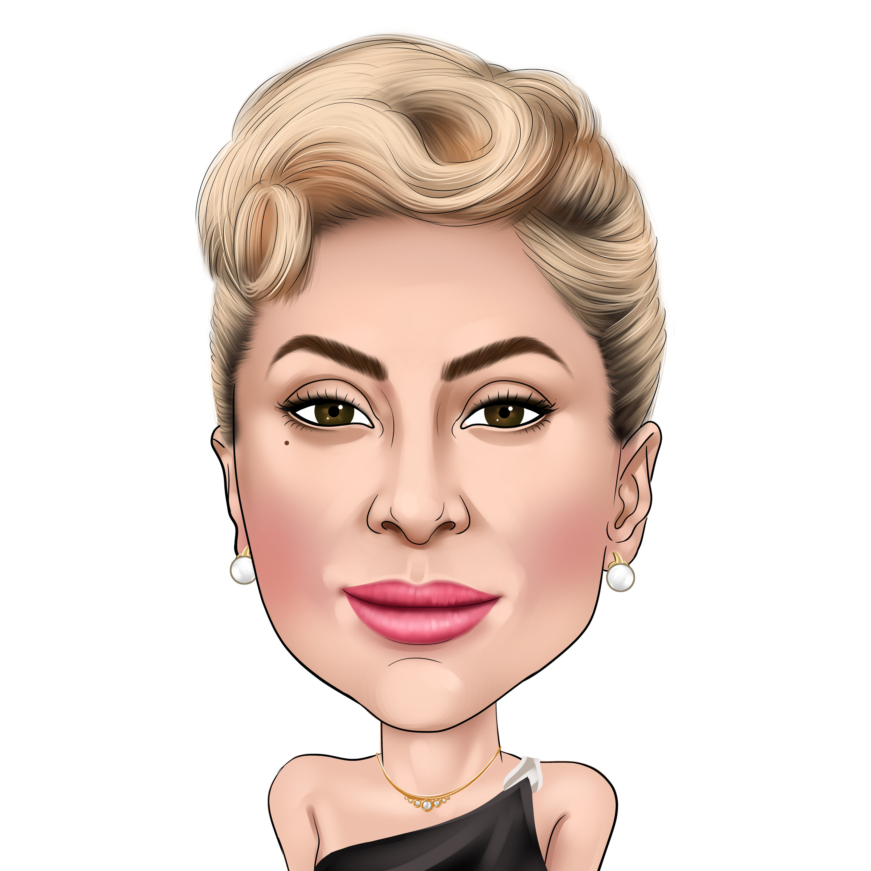 Cartoon Portrait From Your Photo. Caricature Portrait - Etsy