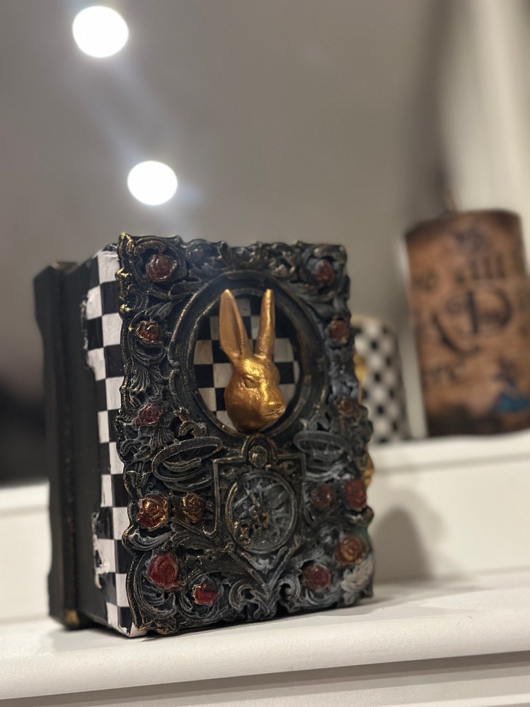 Alics Adventures, Alice in Wonderland Rabbit Art, Alice Keepsake Box ...