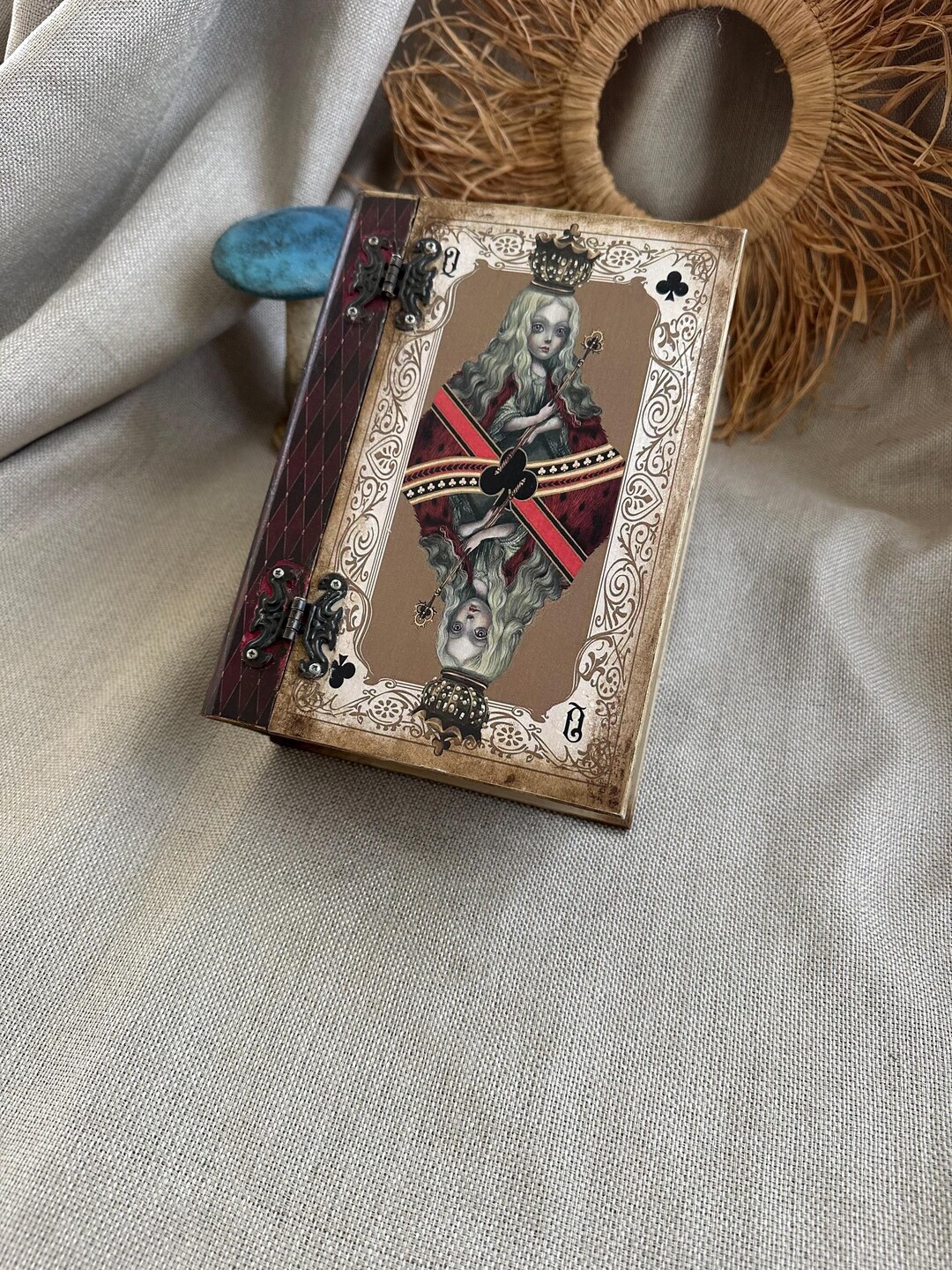 Alice in Wonderland Gifts, Vintage Book Box, Playing Cards Box, Alice ...