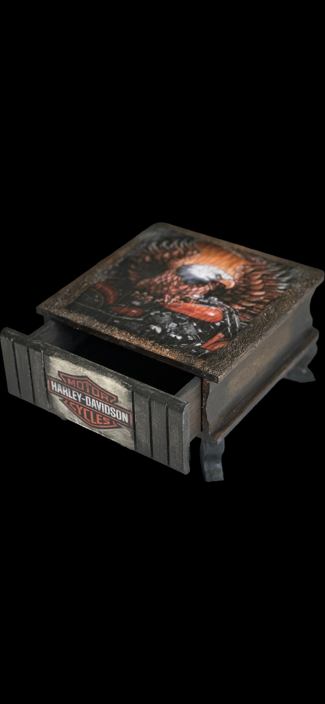Gift for Him Harley Davidson Decorative Box, Harley Davidson Gift ...