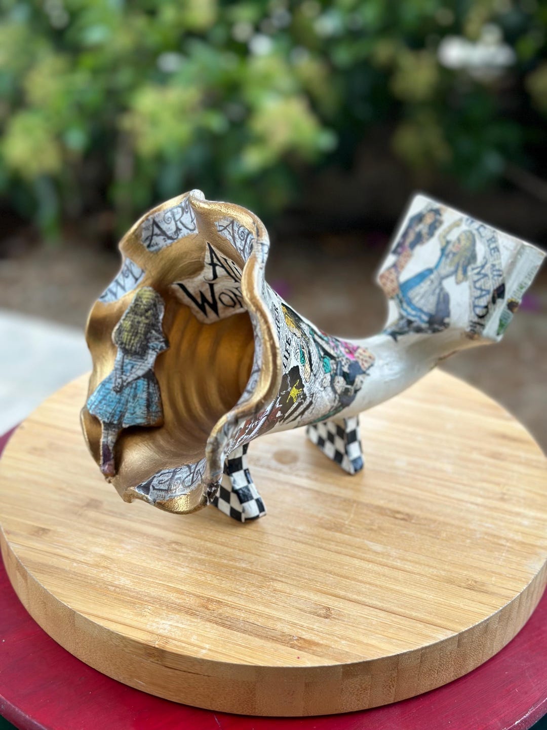 Gramophone Phone Speaker With Alice in Wonderland, Dock Speaker, Decor ...