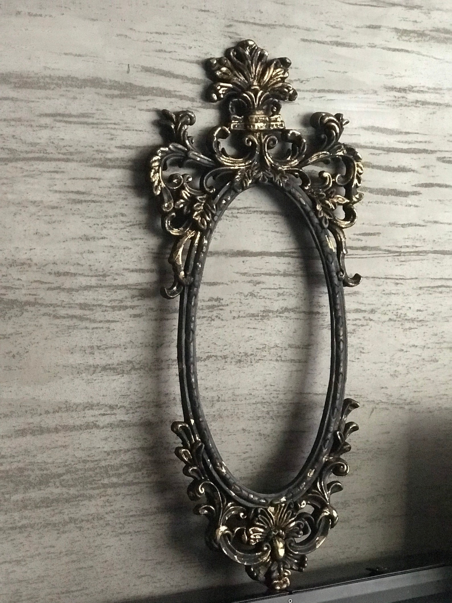 Antique Gold Gilt Oval Mirror Carved Wood Frame 39” Large Framed ...