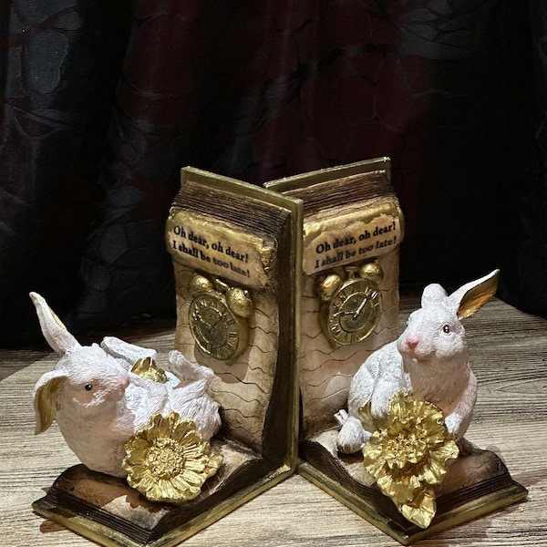 Alice in Wonderland Bookends - Etsy
