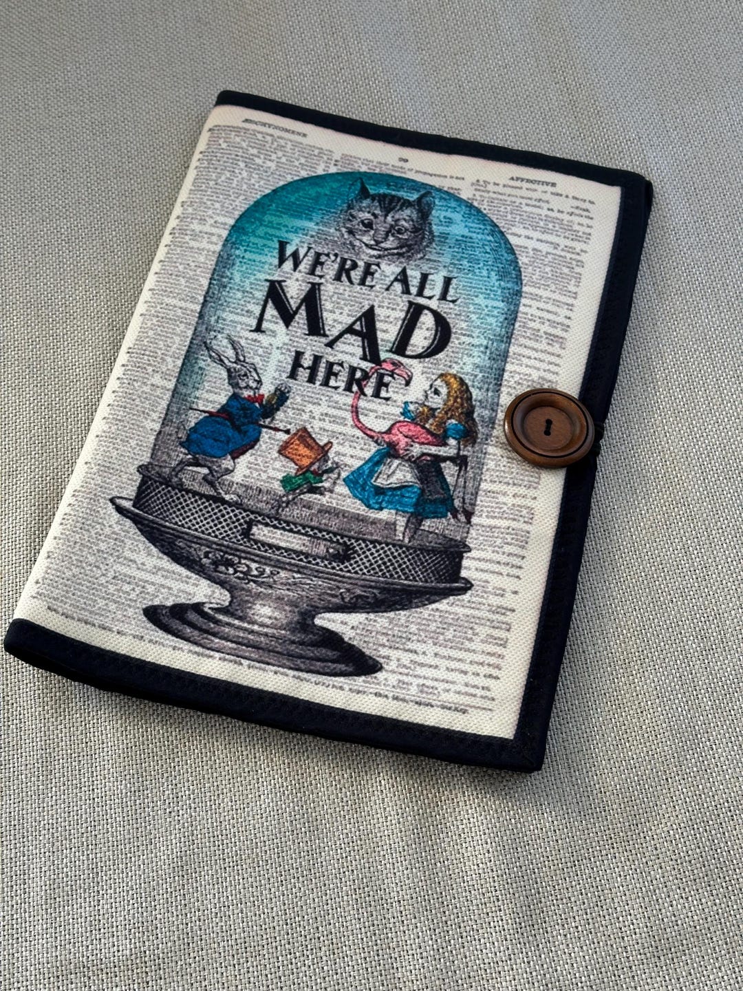 Alice in Wonderland Custom Designed Book Cover - Etsy