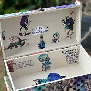 Alice in Wonderland Big Jewelry Bag Box, Unique Home Decor, Alice's ...