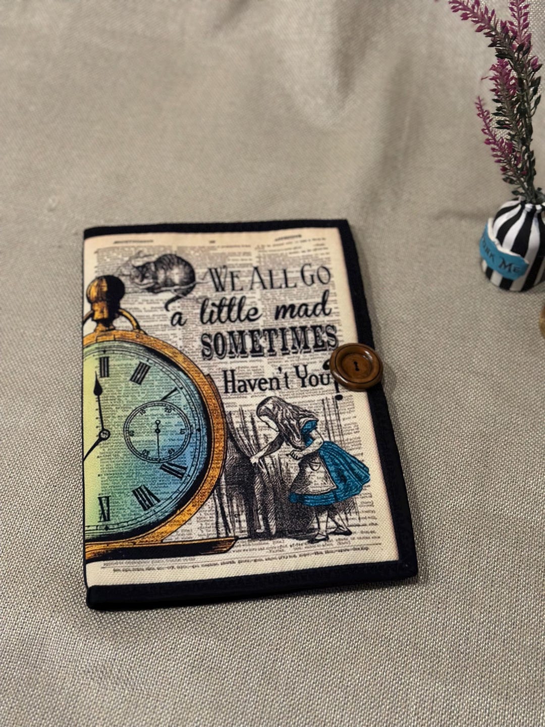 Alice in Wonderland White Rabbit Book Sleeve - Etsy