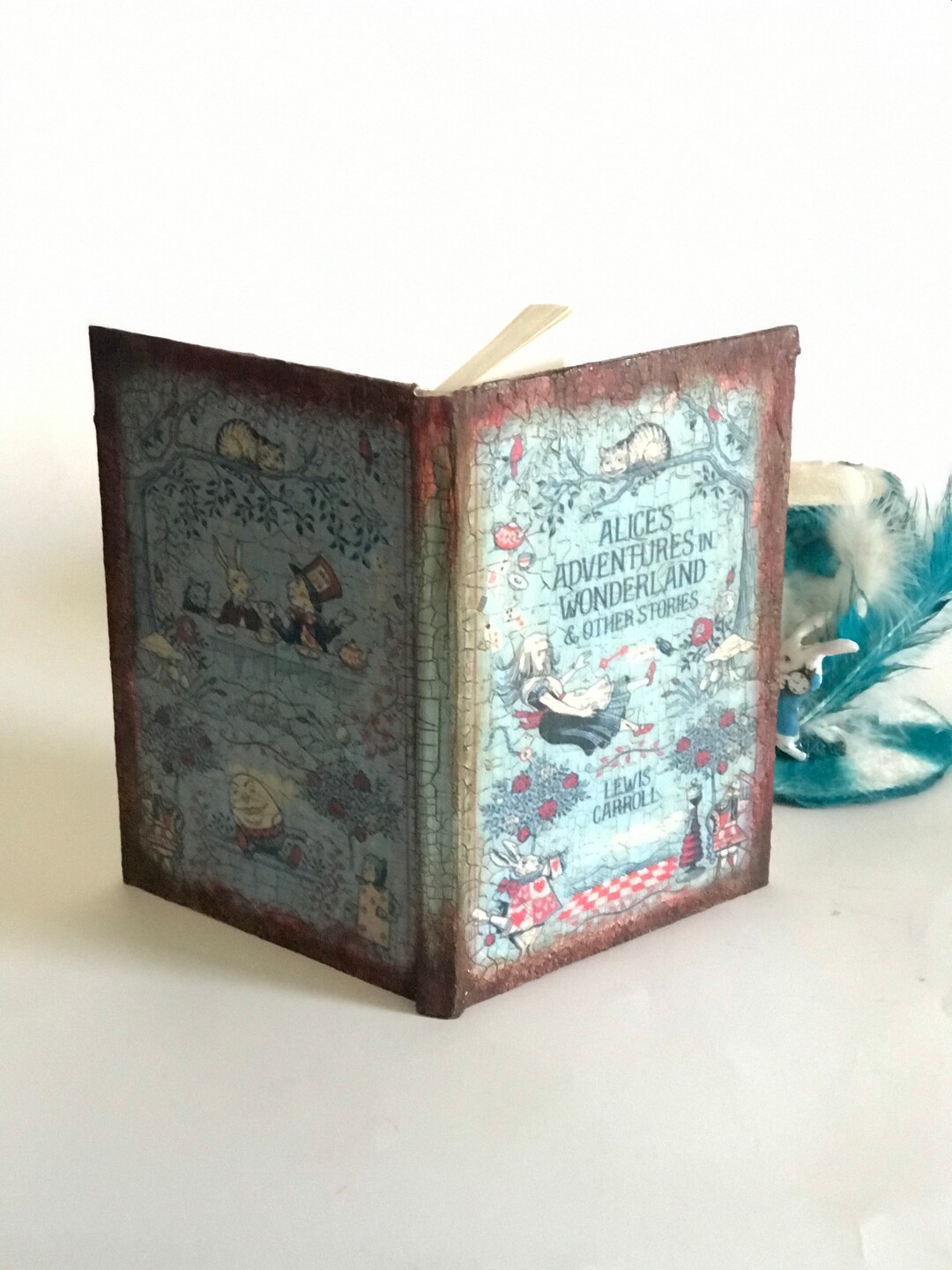 Book Shaped Notebook With Alice Adventures Design Lewis Carroll - Etsy