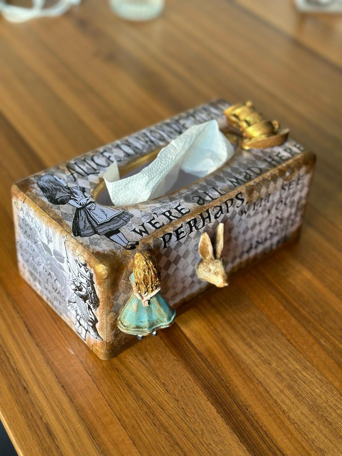 Vintage Alice in Wonderland Napkin Holder,alice in Wonderland Gifts for ...