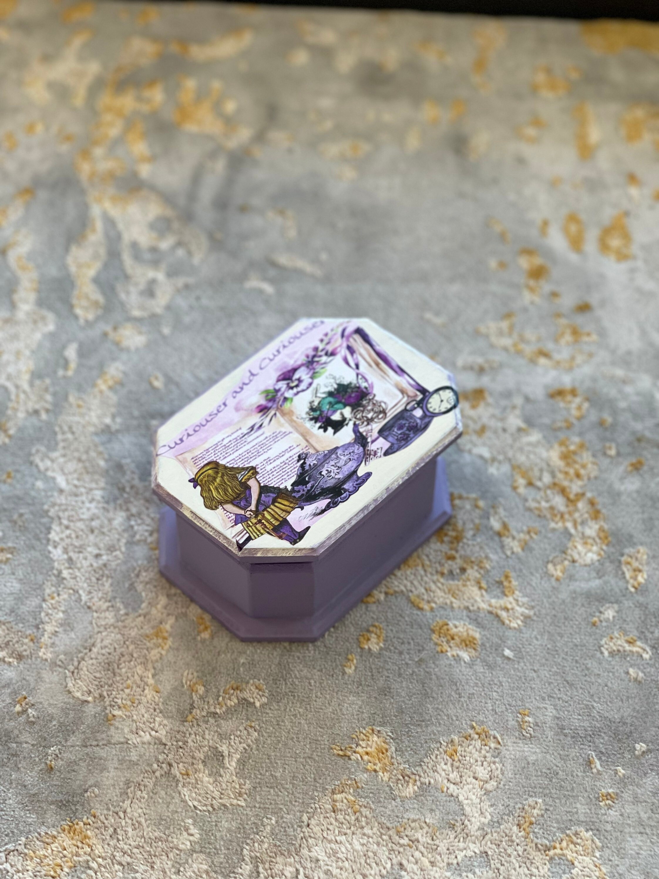 Alice in Wonderland Box,alice in Wonderland Decor,alice's Adventures ...