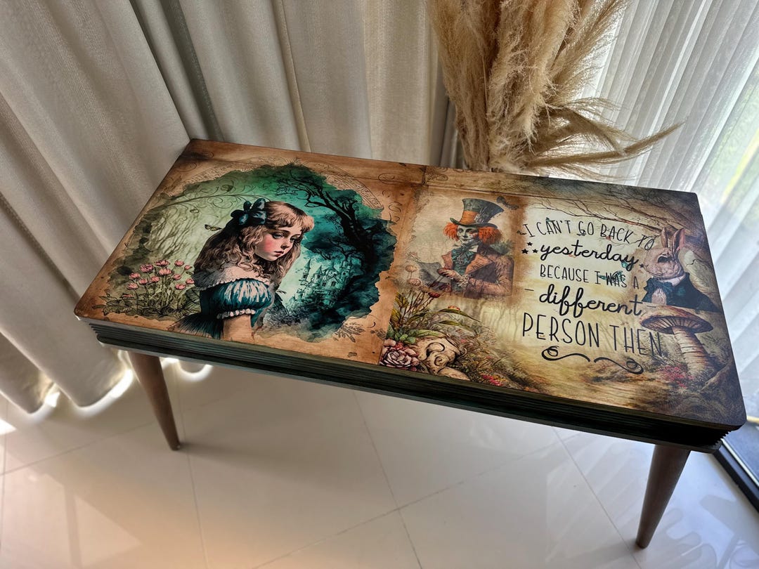 Limited Edition Alice in Wonderland Custom Designed Desk - Etsy
