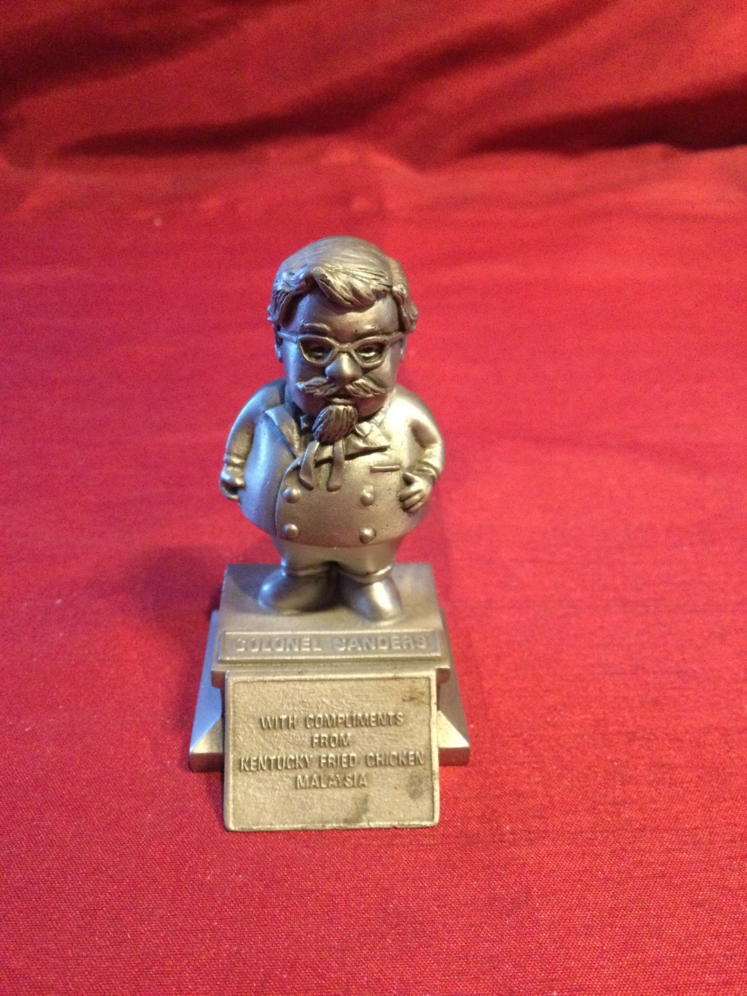 Pewter Colonel Sanders Statue - Etsy
