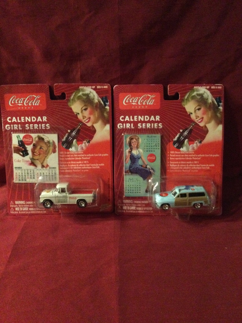 Coca Cola Calendar Girl Series Cars - Etsy