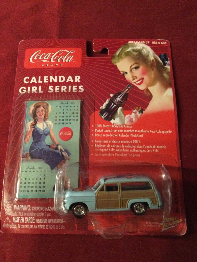 Coca Cola Calendar Girl Series Cars - Etsy
