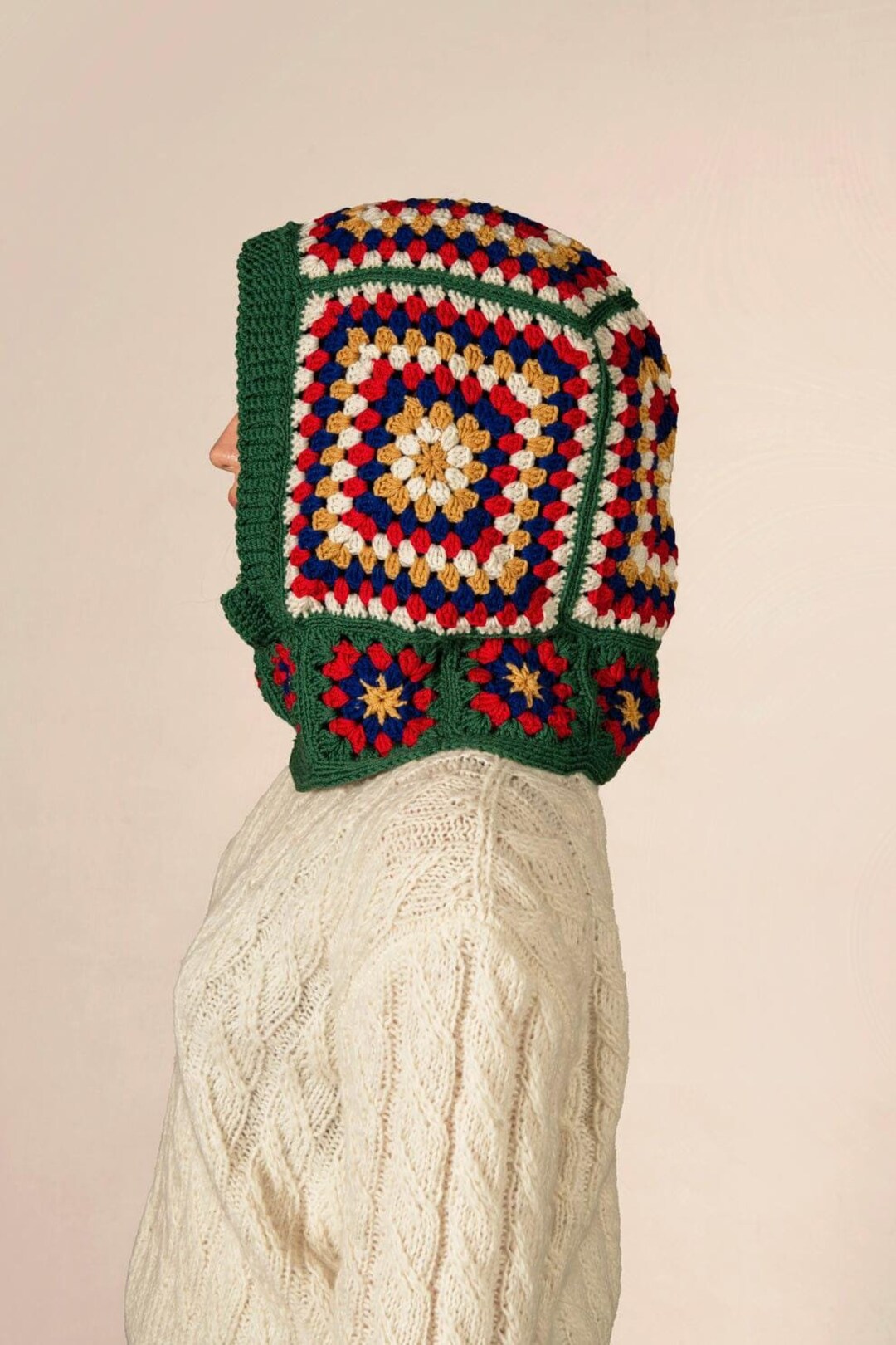 Oversize Crochet Balaclava, Ski Helmet Balaclava, Snowboarding Hood ...