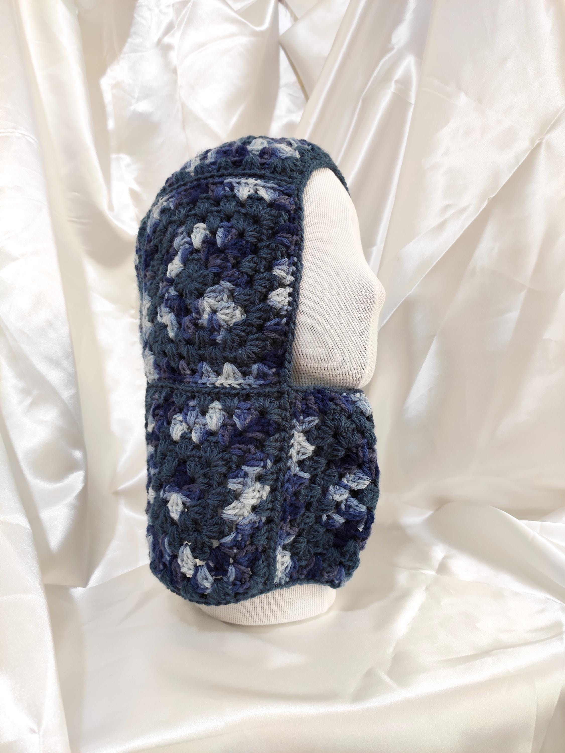 Crochet Balaclava, Granny Square Balaclava, Unisex Balaclava, Christmas ...