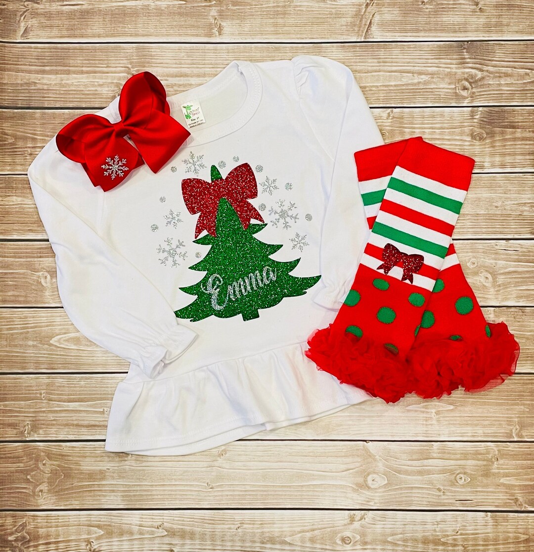 PERSONALIZED CHRISTMAS SHIRT, Girls Christmas Shirt, Girls Christmas ...