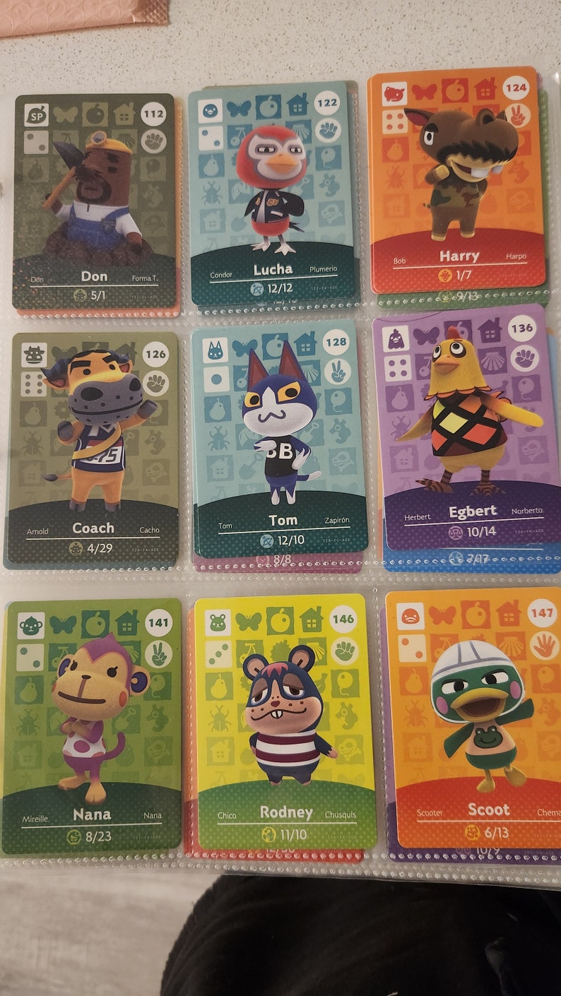 Series 4 AUTHENTIC Animal Crossing Amiibo Cards - Etsy