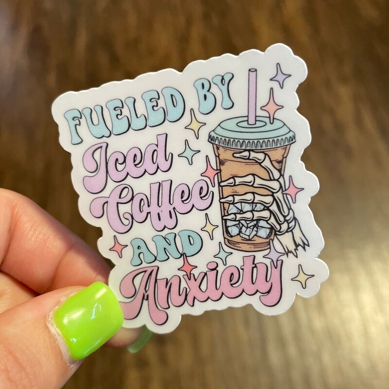 Iced Coffee Sticker - Etsy